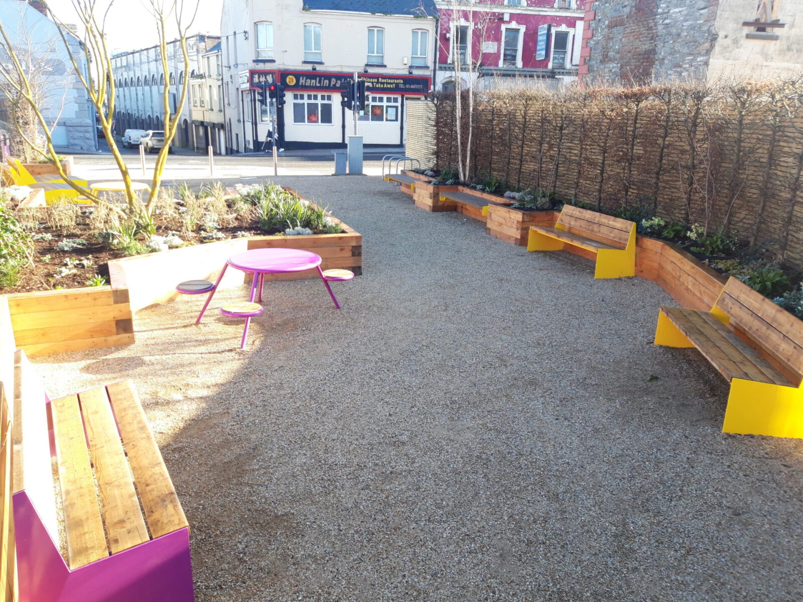 Exciting new chapter with installation of temporary Pocket Park! - Our ...